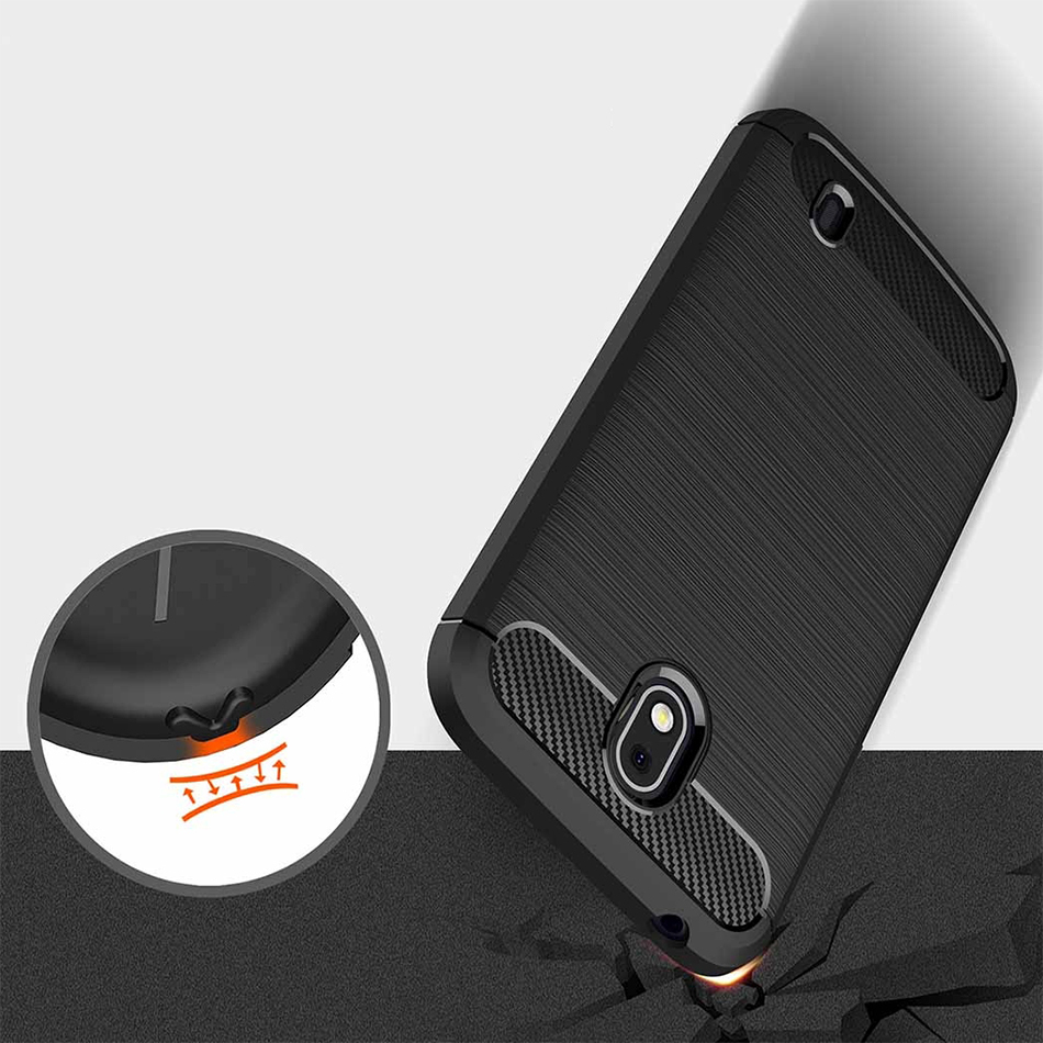 Flexi Carbon Fibre Case - Nokia 1 (Black)